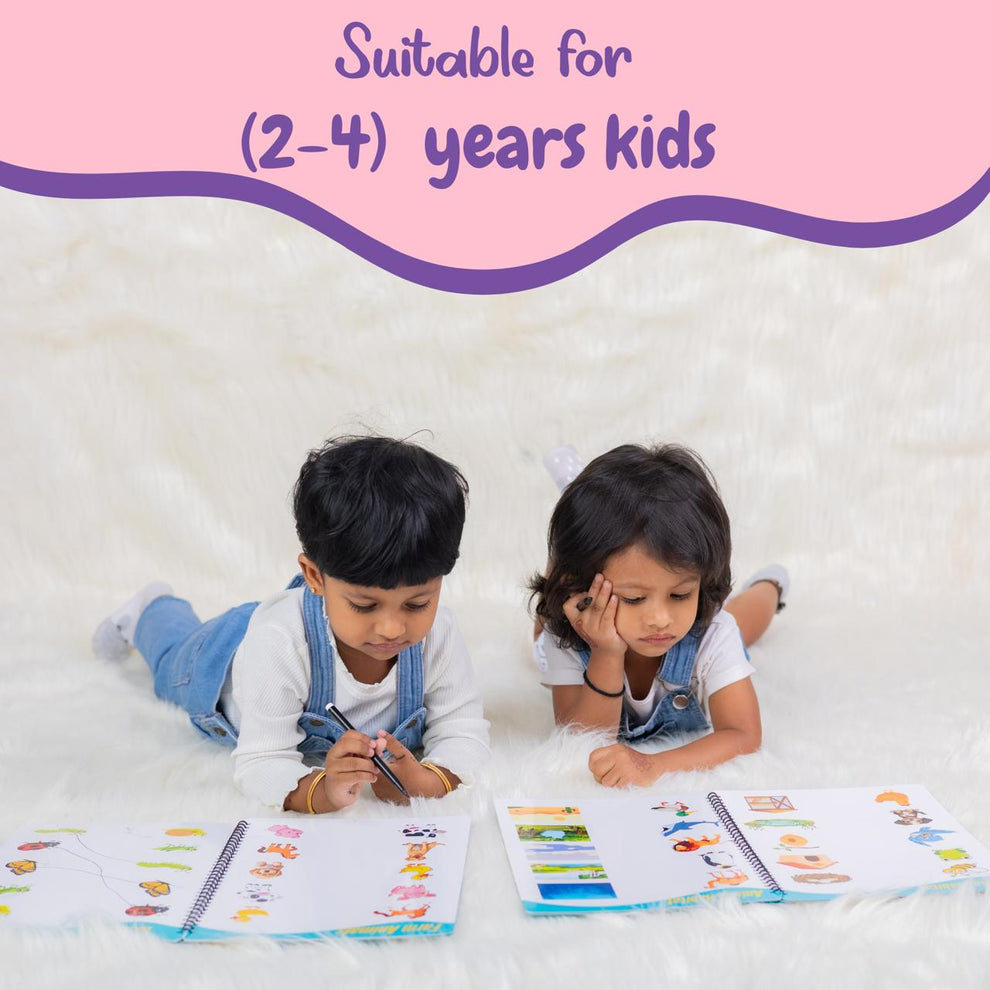 Reusable Match-it Level 1 Activity Book ( Age : 2-4 years ) – The ...